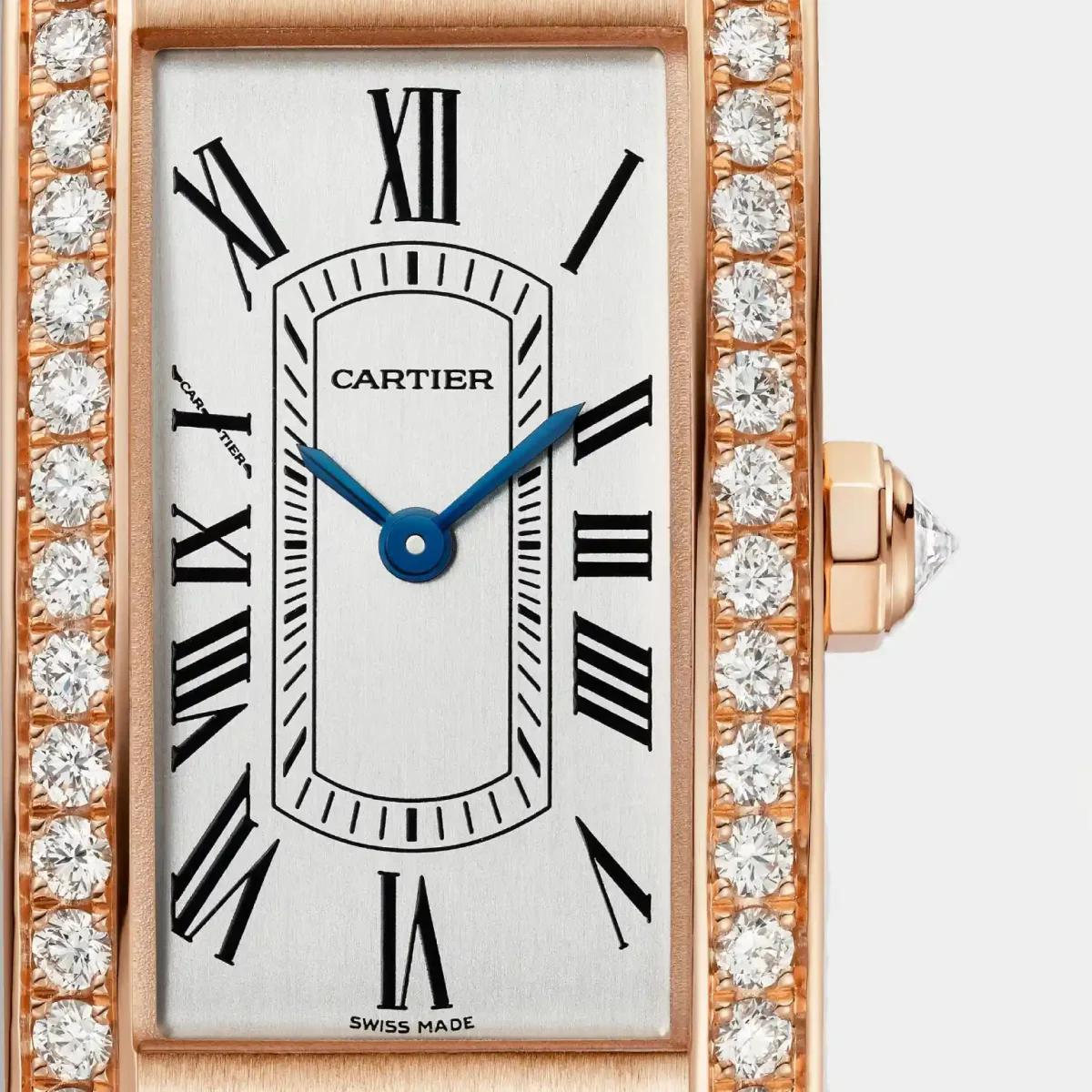 Cartier Tank Americaine Diamond Bezel - Wrist Pro