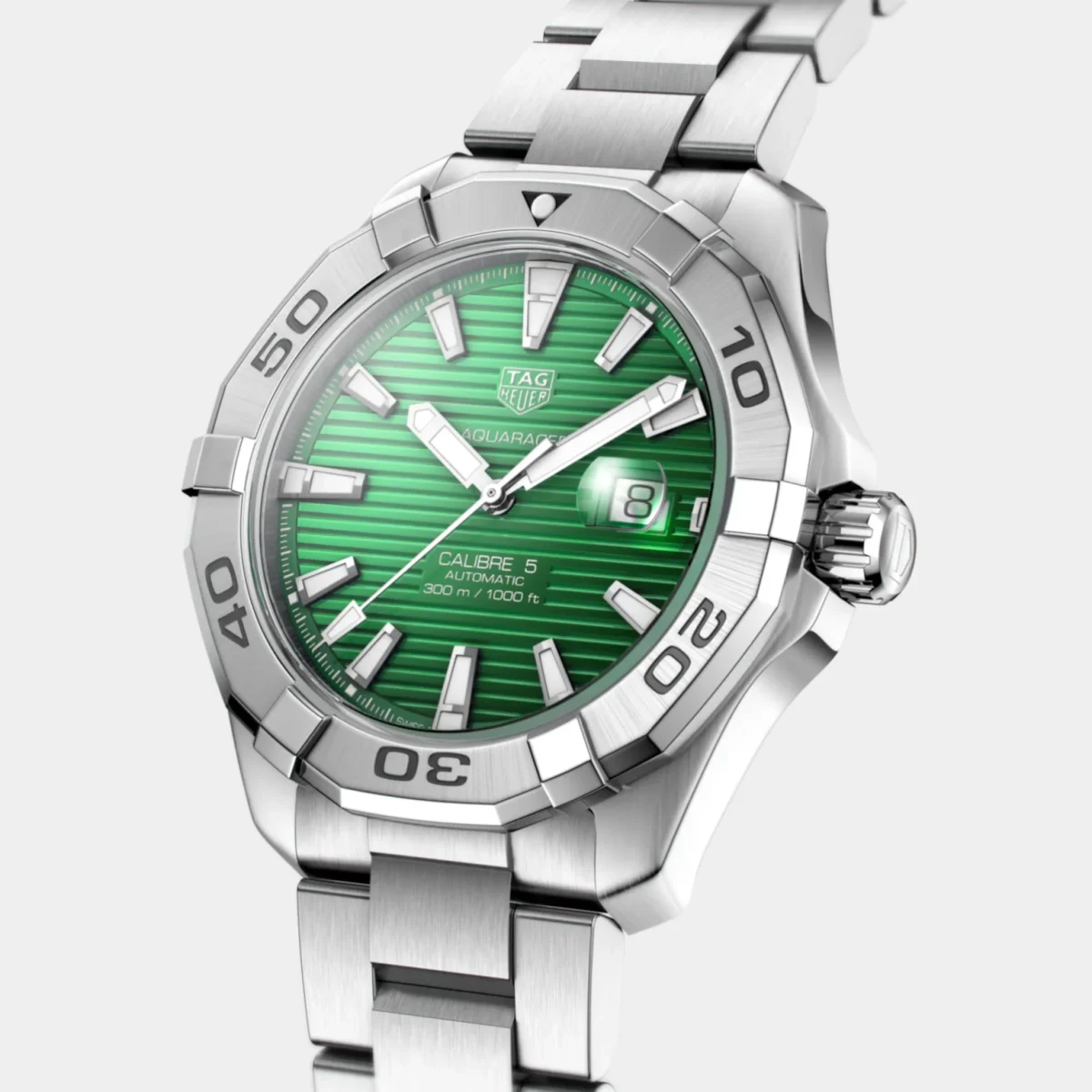 Tag Heuer Aquaracer Calibre 5 Green Dial Watch - Tag Heuer