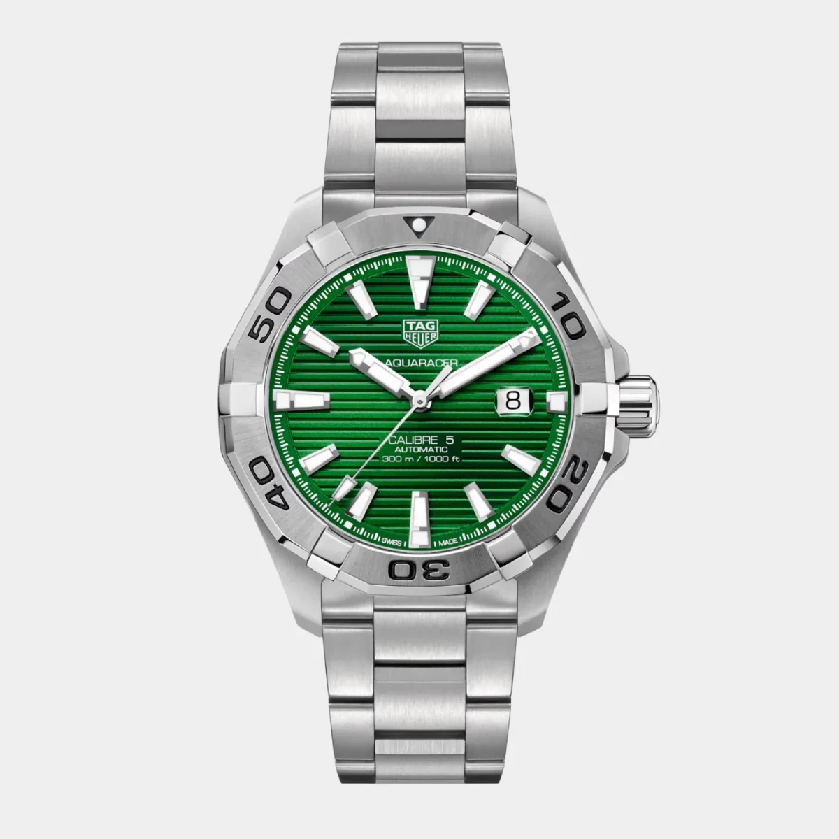 Tag Heuer Aquaracer Calibre 5 Green Dial Watch - Tag Heuer