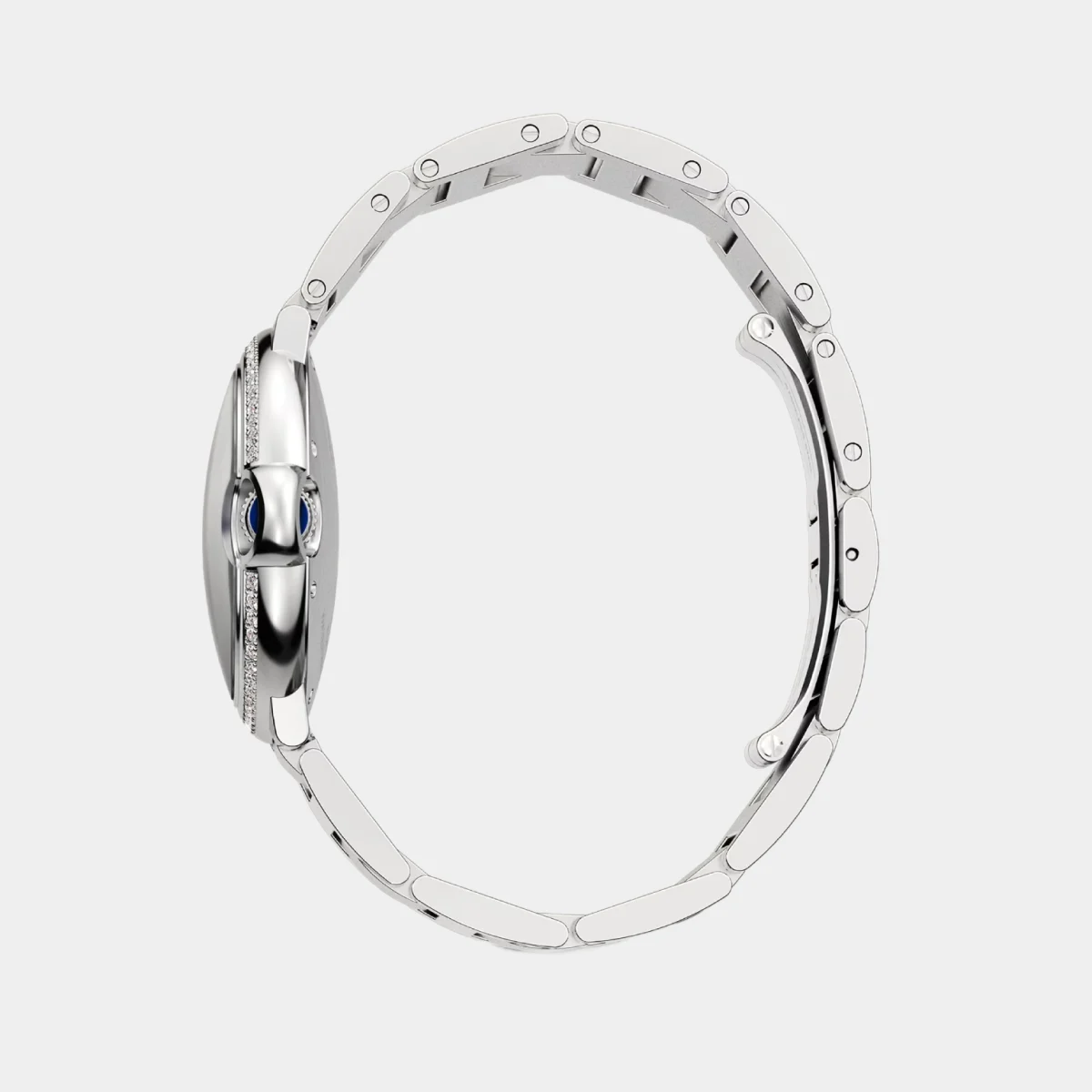 Cartier Ballon Bleu De Stainless Steel Diamond Bezel - Cartier