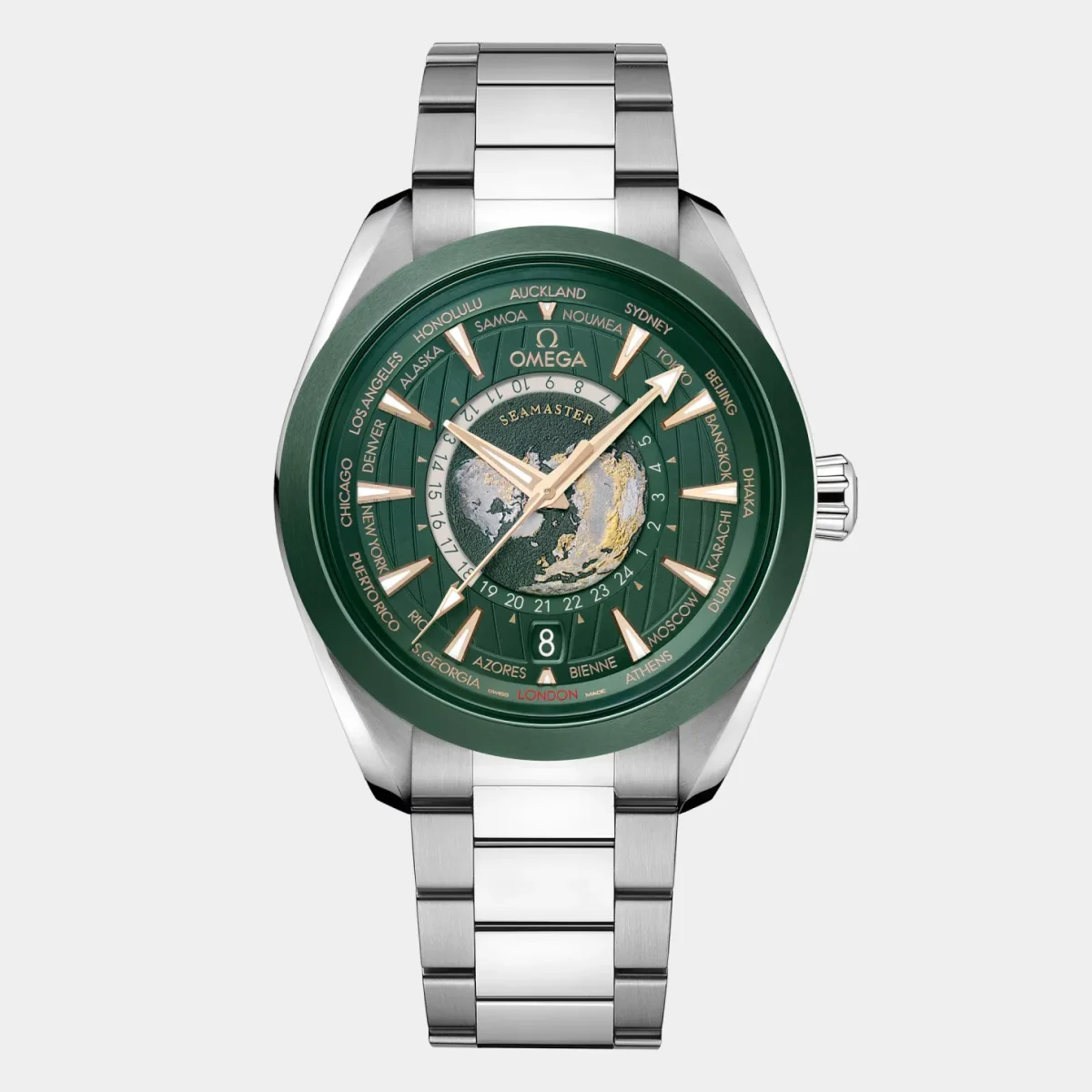 Omega Seamaster Aqua Terra 150m Sun Brushed Green Dial