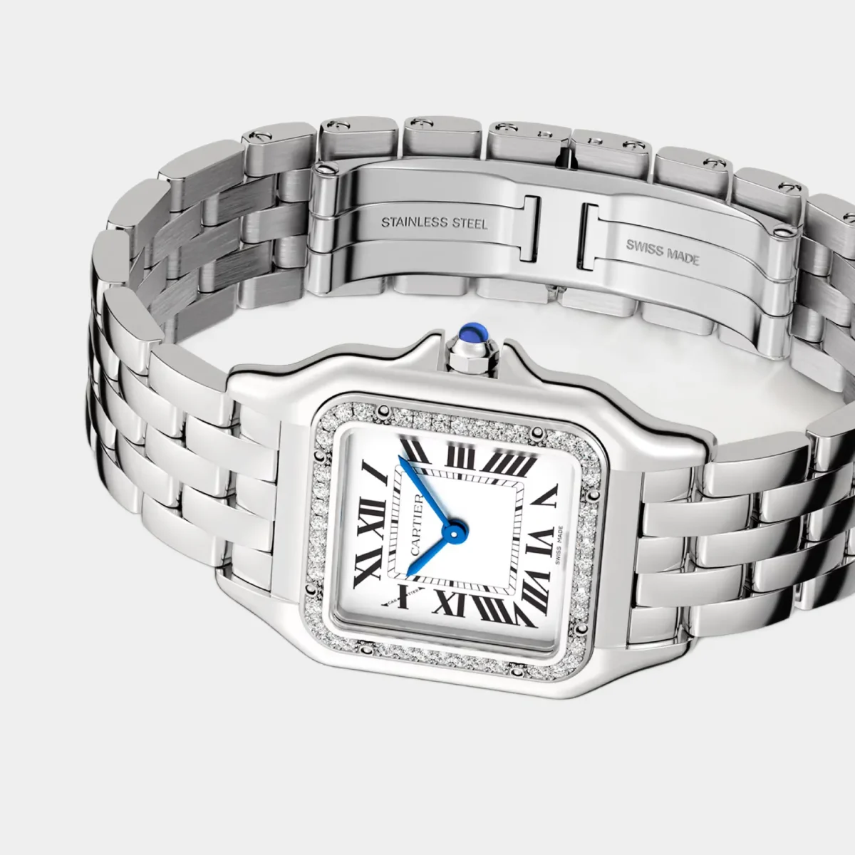 Panthere de Cartier Medium Watch with Diamond Bezel